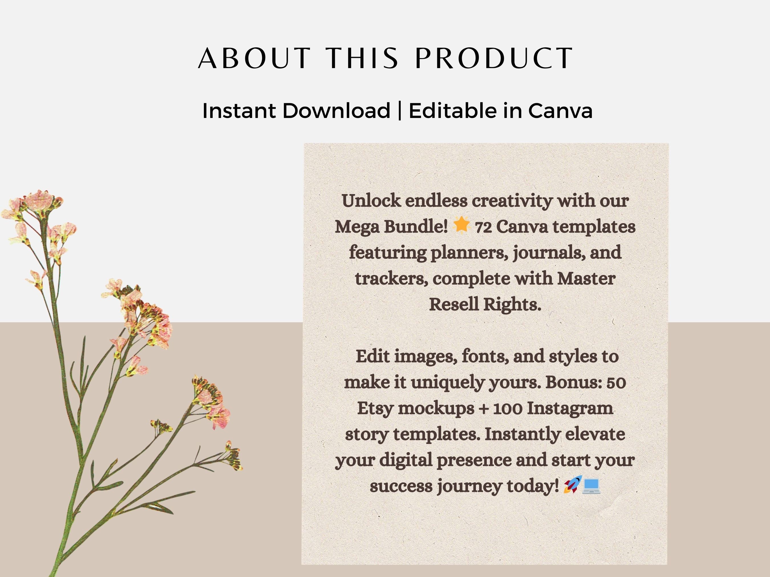 72 Canva Plr Products Mega Bundle, Canva PLR, Digital Products Resell ...