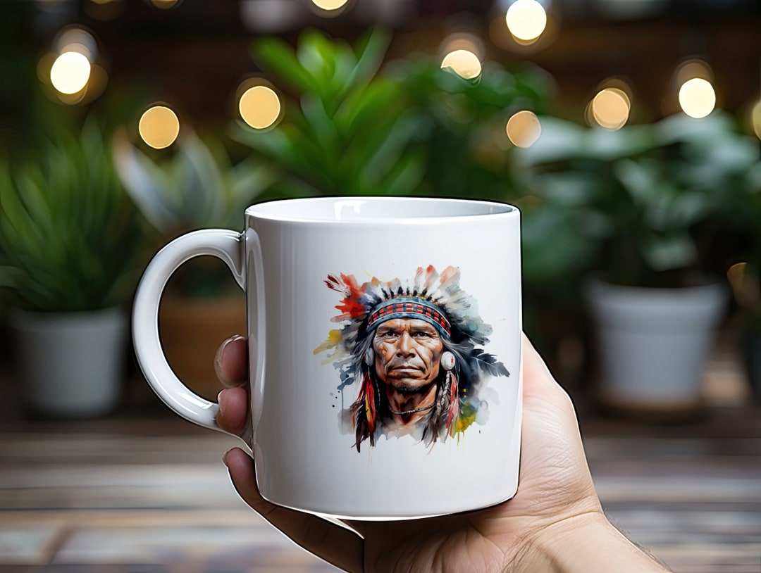 Native American Mug, Navajo Mug, Apache Mug, Indigenous Art, Cherokee ...
