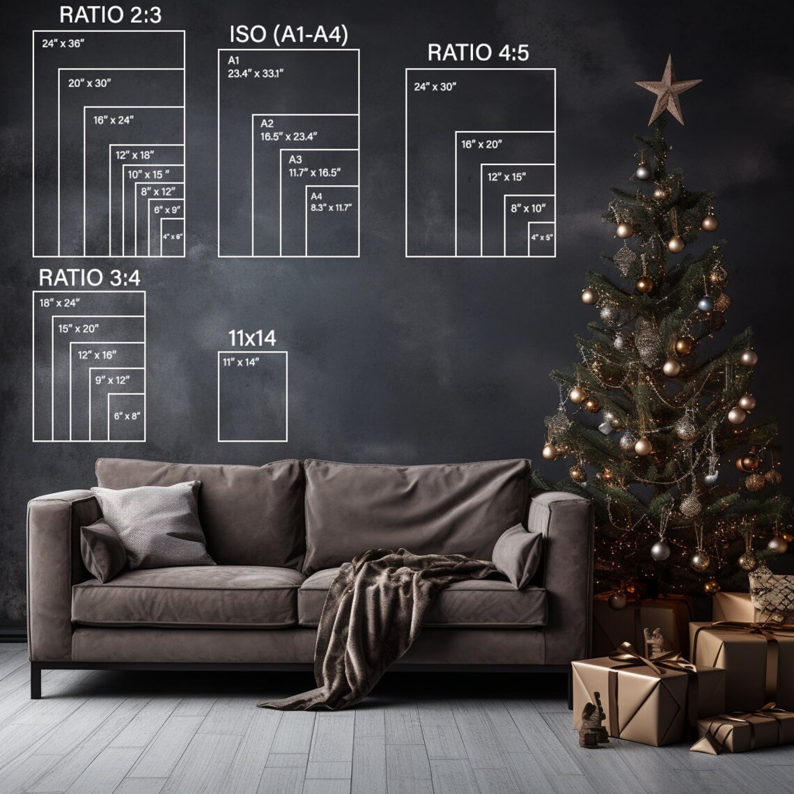 Xmas Poster, Robin Funny Santa Claus Decoration Presents Christmas Gift ...