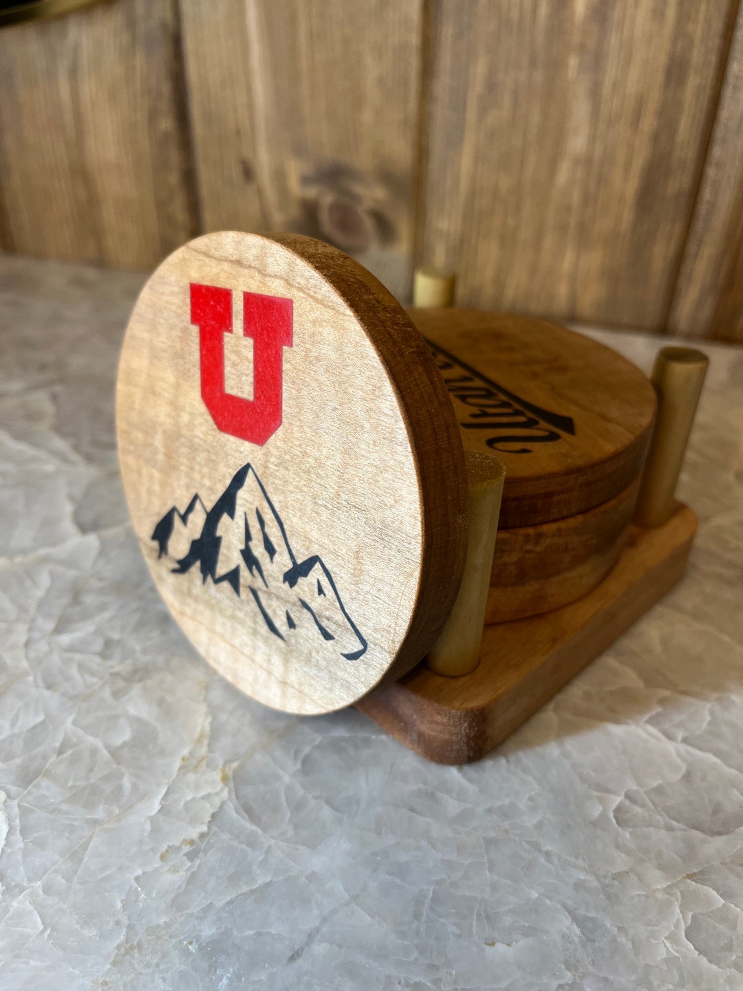 University of Utah Coasters set of 4 - Etsy