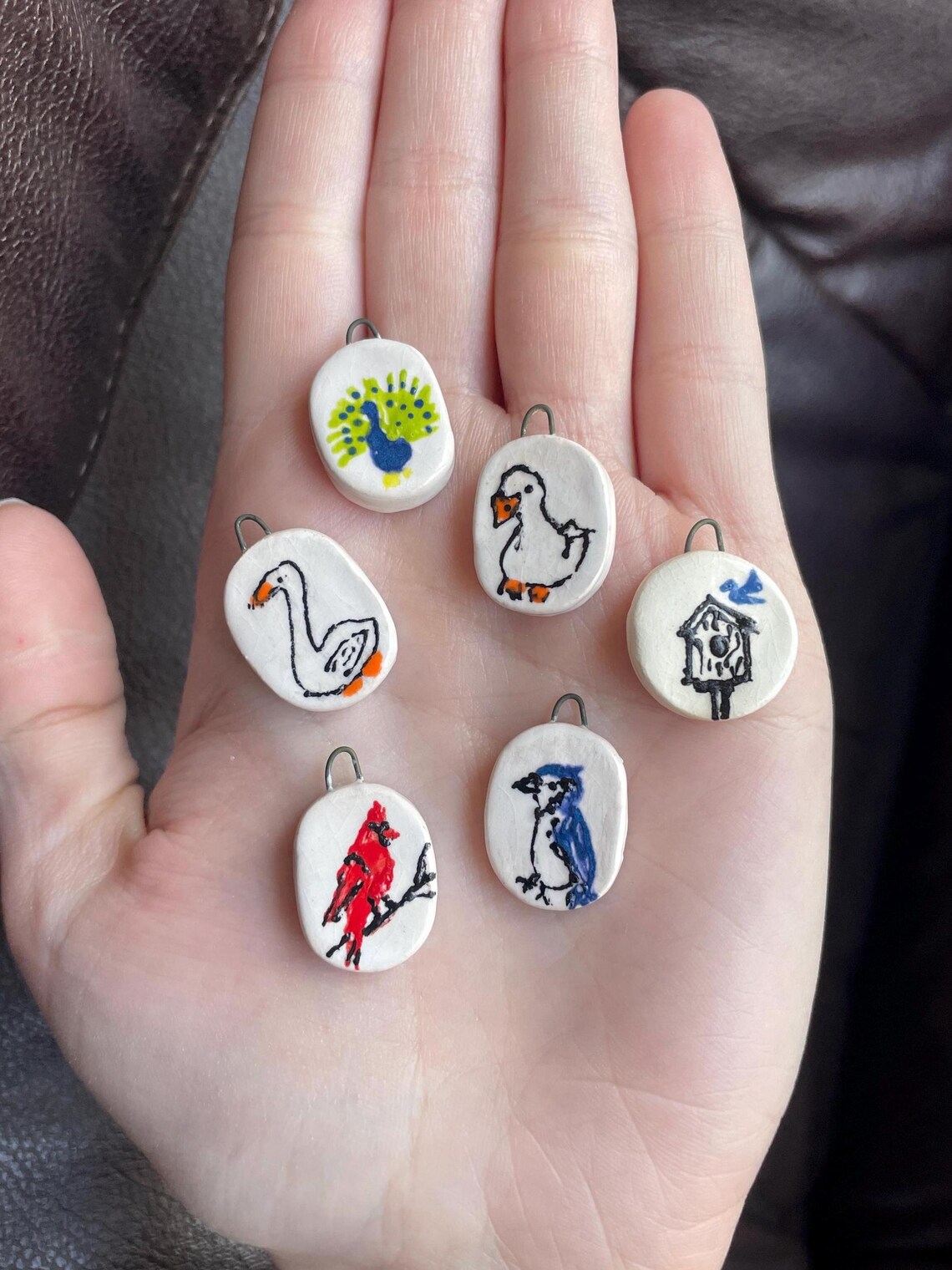 Ceramic Charms Bird Variety - Etsy