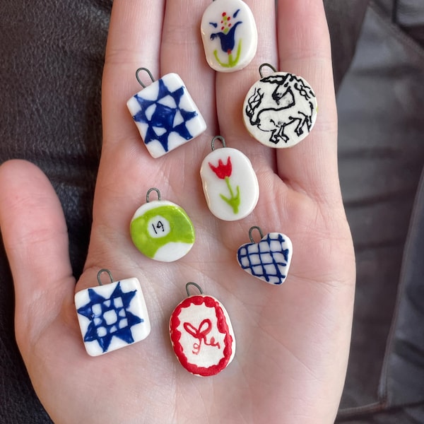 Ceramic Charm - Etsy