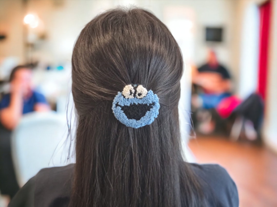 Handcrafted Punch Cookie Monster Automatic Hair Clip Perfect Fashion ...