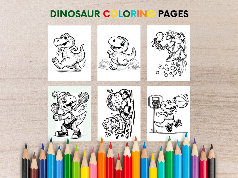 20 Printable Dinosaur Coloring Pages for Kids Coloring Book Dino ...