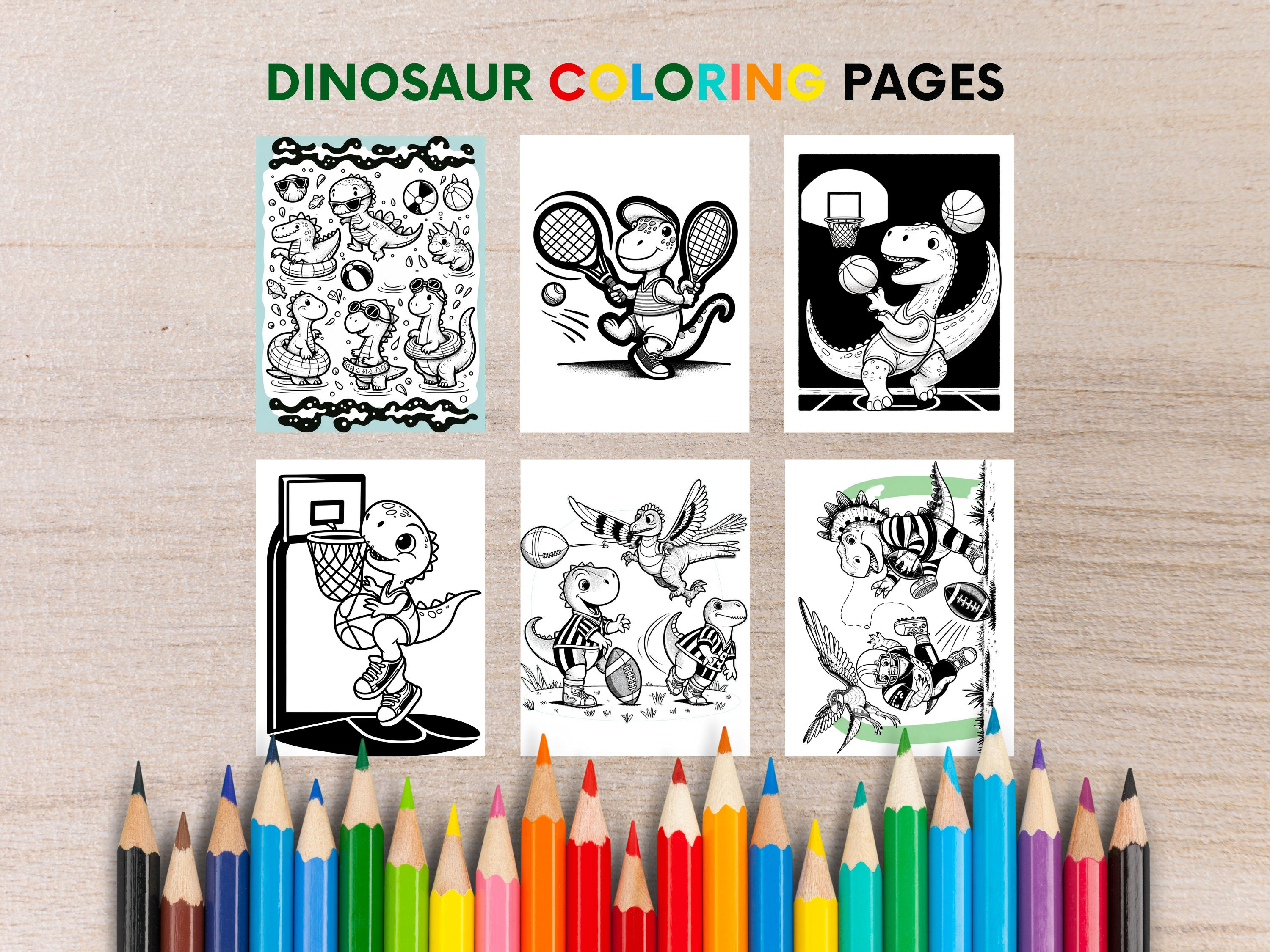 20 Printable Dinosaur Coloring Pages for Kids Coloring Book Dino ...