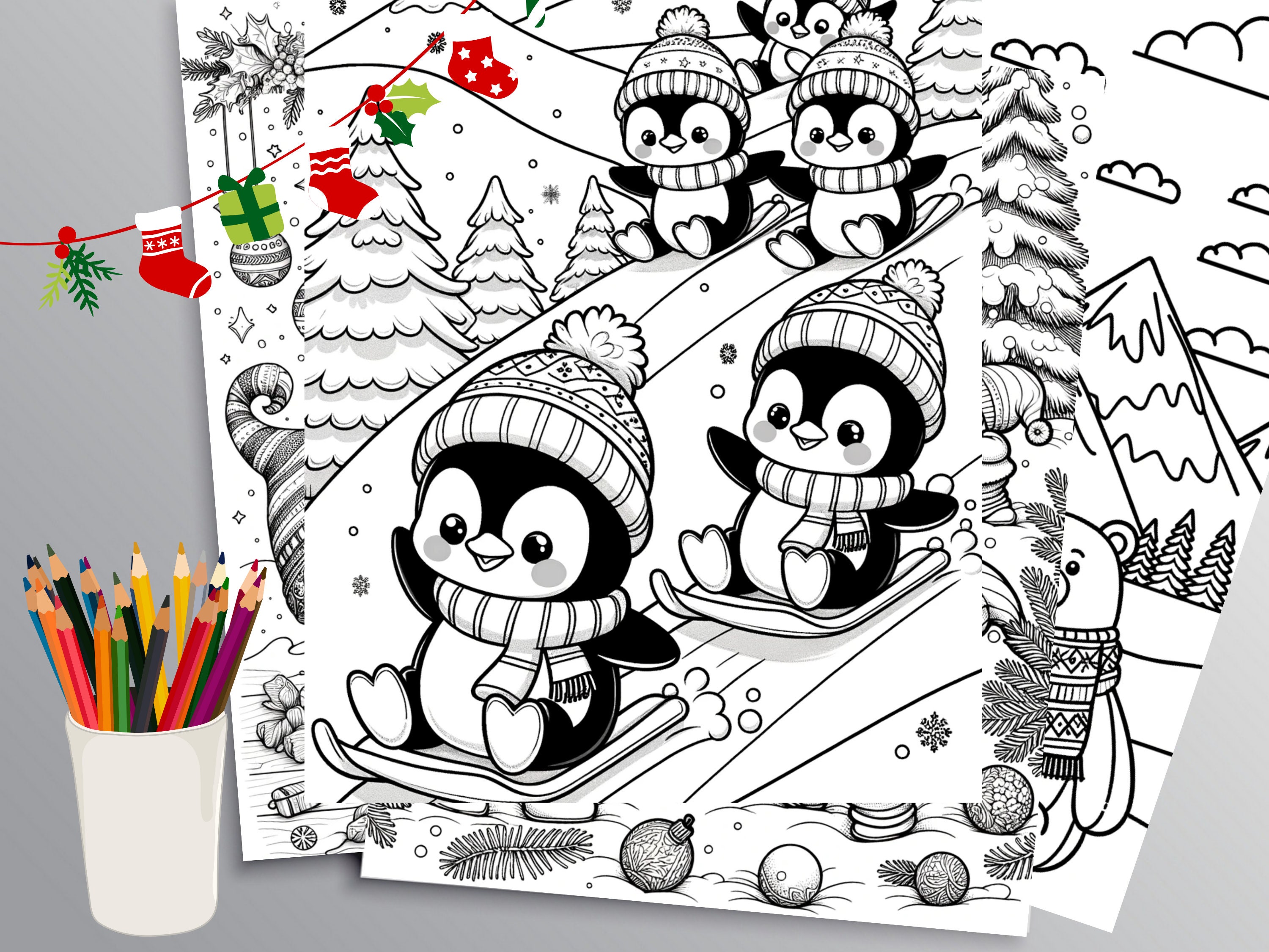 Printable Winter Coloring Pages for Kids Xmas Coloring Pages Christmas ...