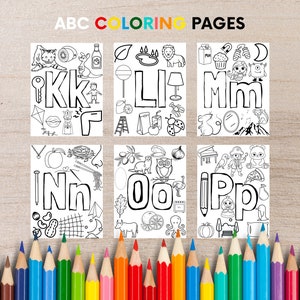 Printable Alphabet Coloring Book for Kids, ABC Coloring Pages Alphabet ...