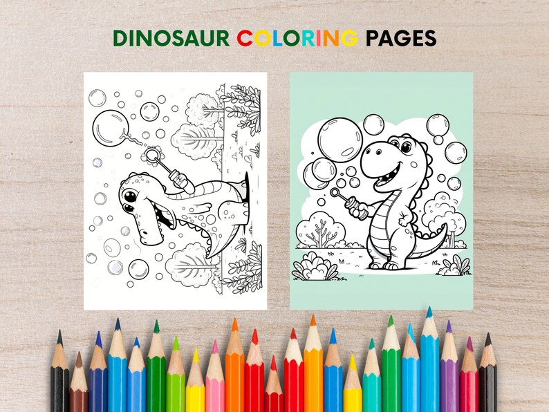 20 Printable Dinosaur Coloring Pages for Kids Coloring Book Dino ...