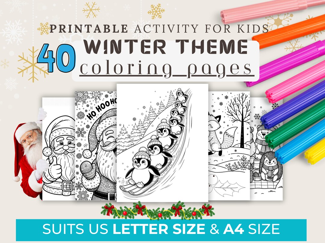 Printable Winter Coloring Pages for Kids Xmas Coloring Pages Christmas ...