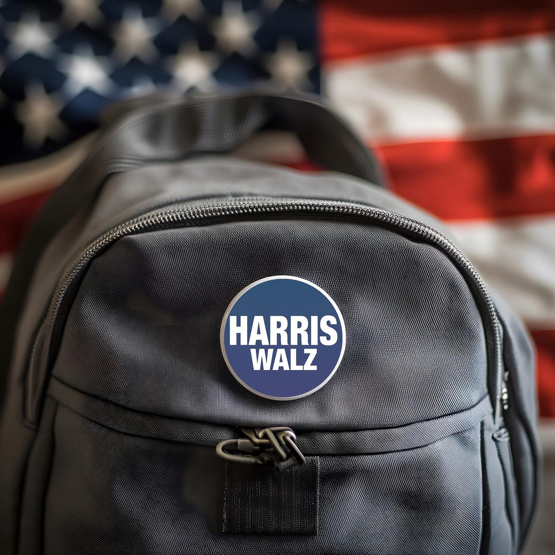 Harris Walz Pin Button, Kamala Harris 2024 Pin, Tim Walz, Madam ...