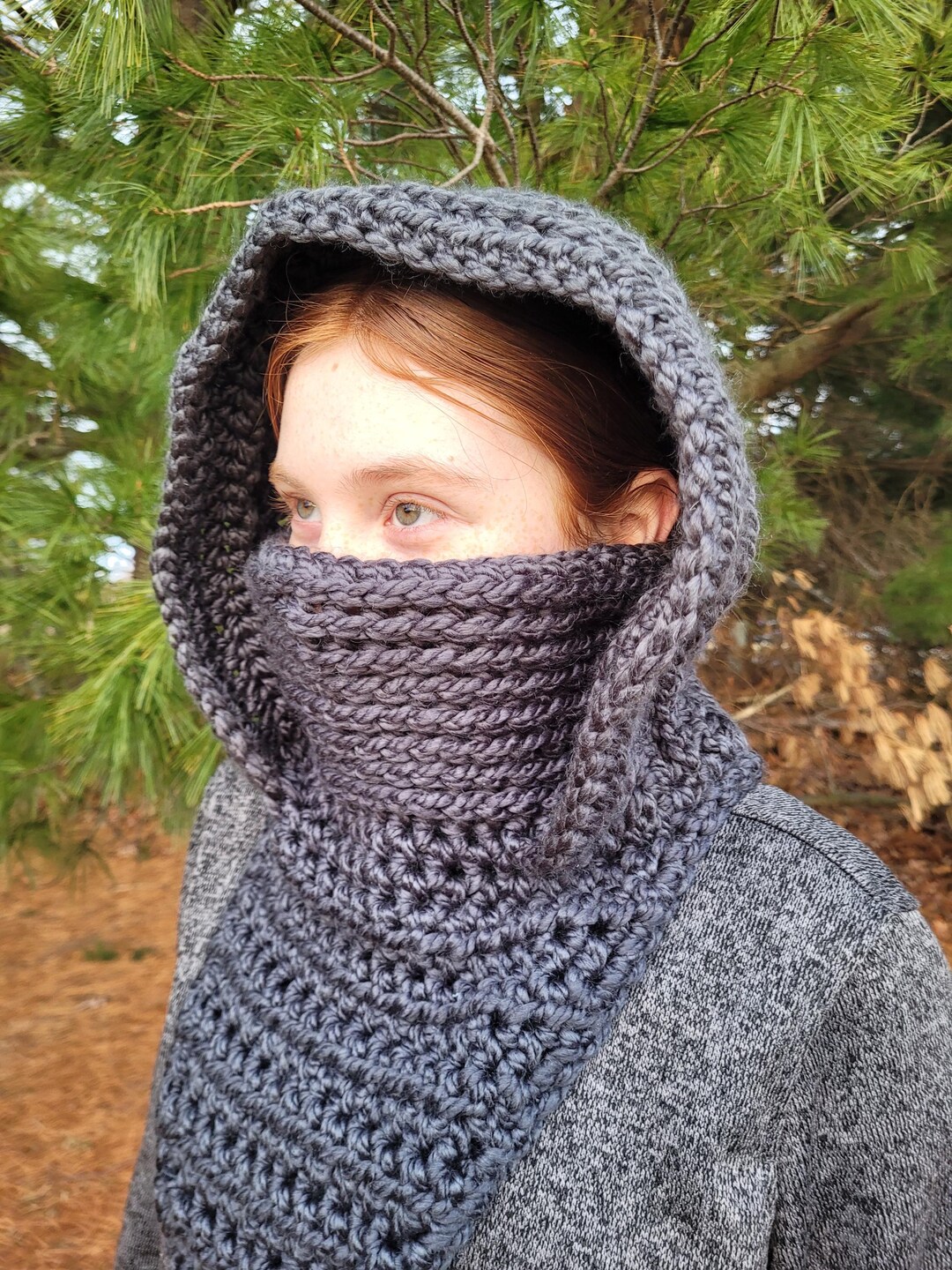 Hooded Cowl | Handmade Cowl With Hood for Winter | Custom Winter Wear ...