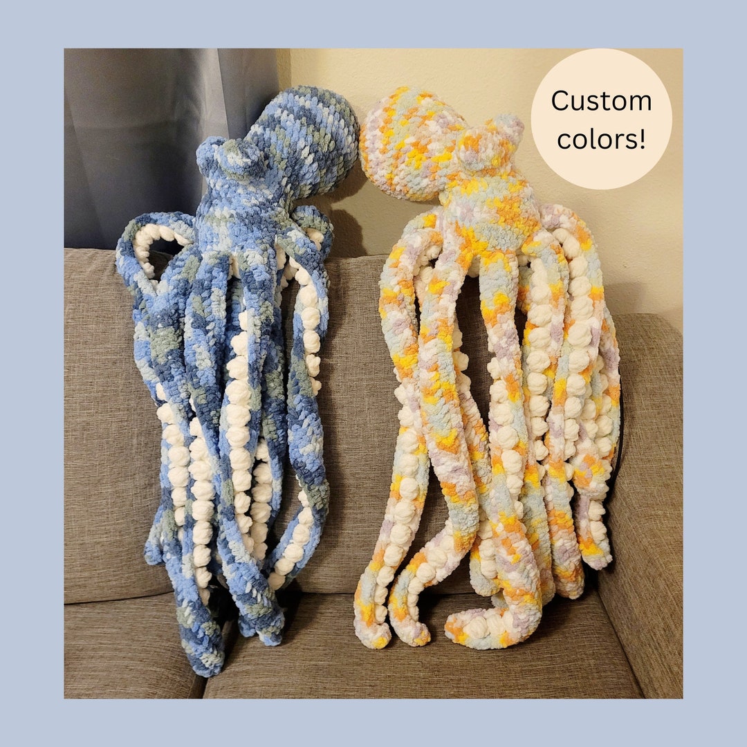Giant Crochet Octopus | Anchor the Octopus Stuffed Animal | Realistic ...