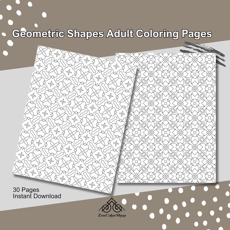 Geometric Shapes Adult Coloring Pagesprintable Coloring Pagesgeometric ...