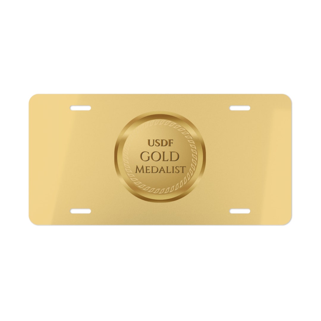 DRESSAGE MEDALS - USDF Gold Medalist Vanity Plate - Etsy