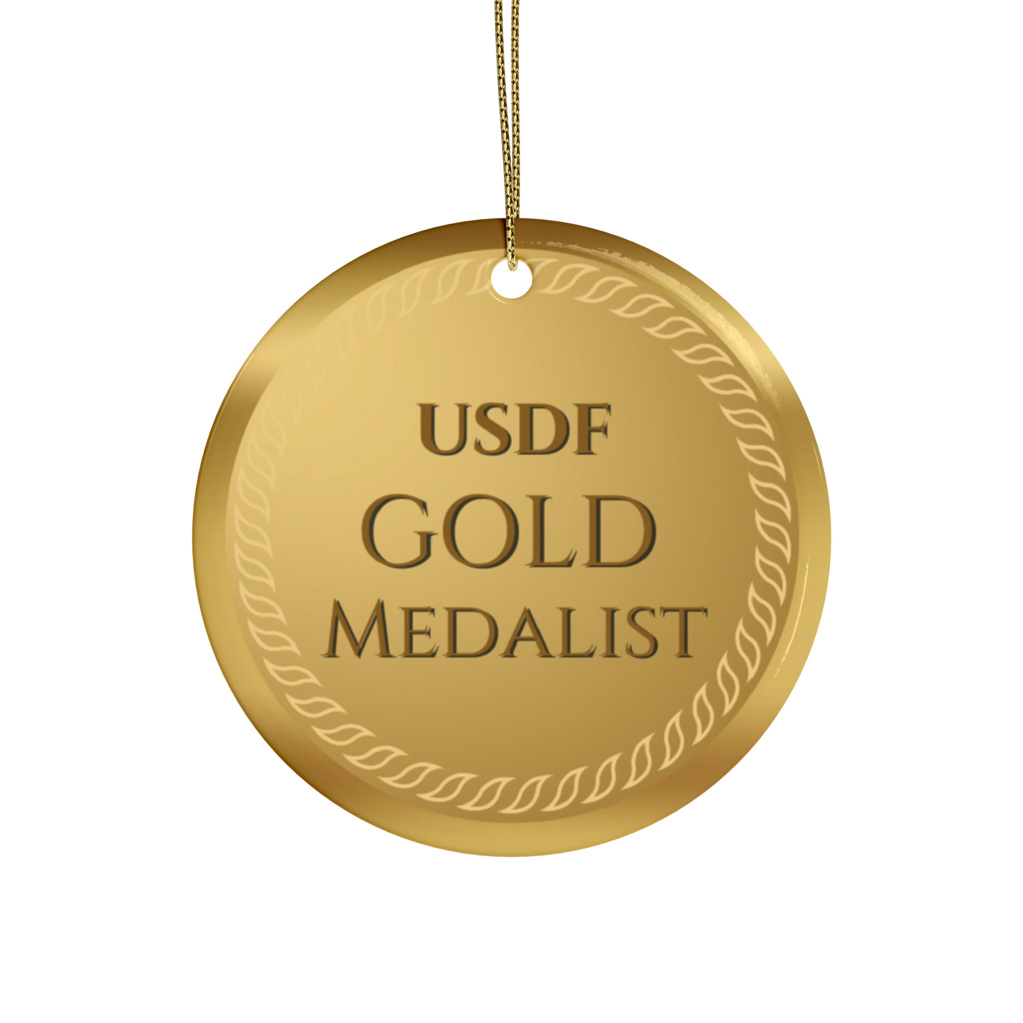 DRESSAGE MEDALS USDF Gold Medal Ceramic Ornaments 1pcs, 5pcs, 10pcs ...