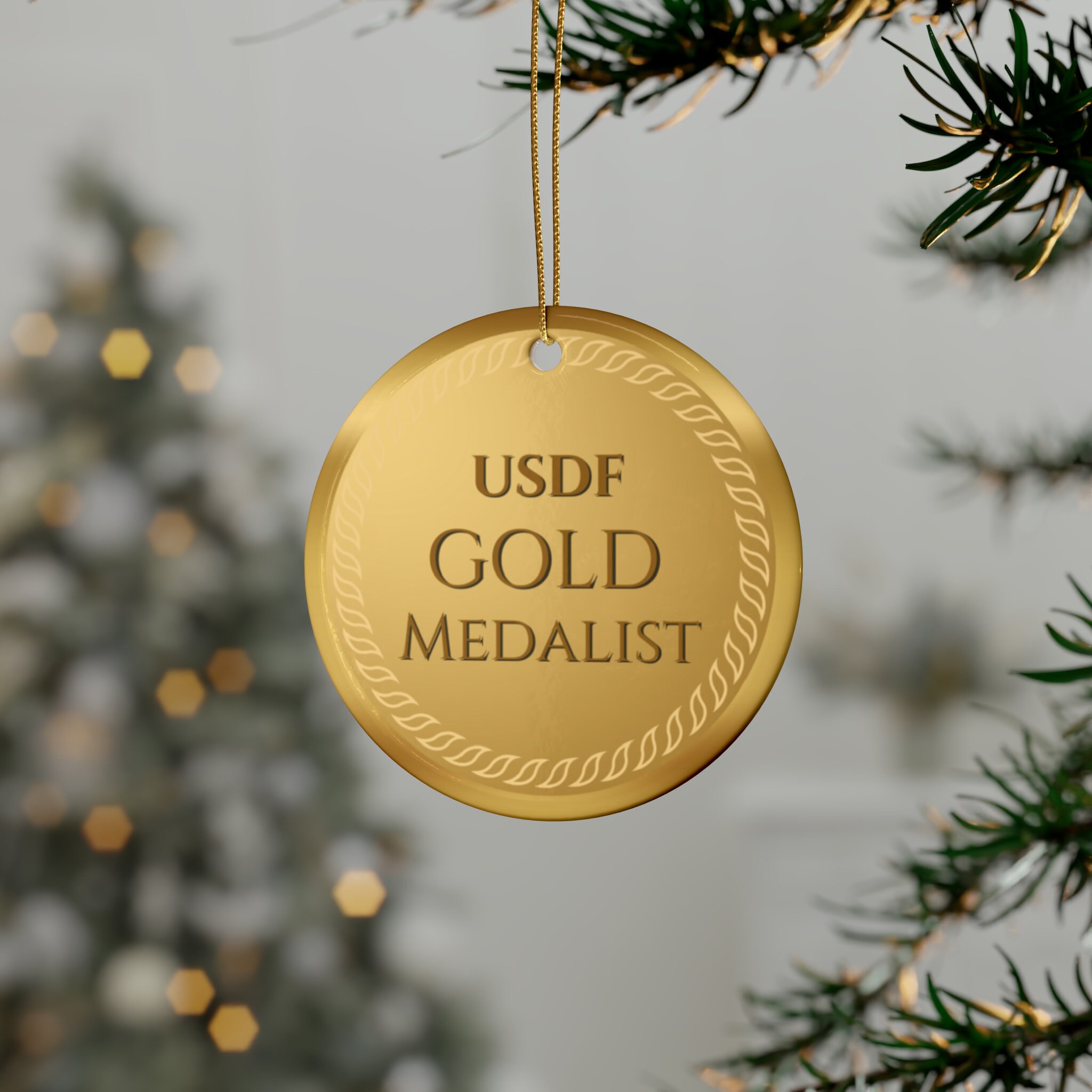 DRESSAGE MEDALS USDF Gold Medal Ceramic Ornaments 1pcs, 5pcs, 10pcs ...