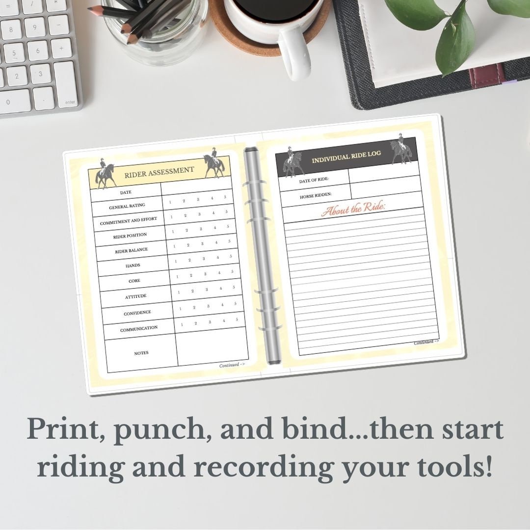 The Dressage Rider's Tool Kit - Equestrian Training Journal - Etsy