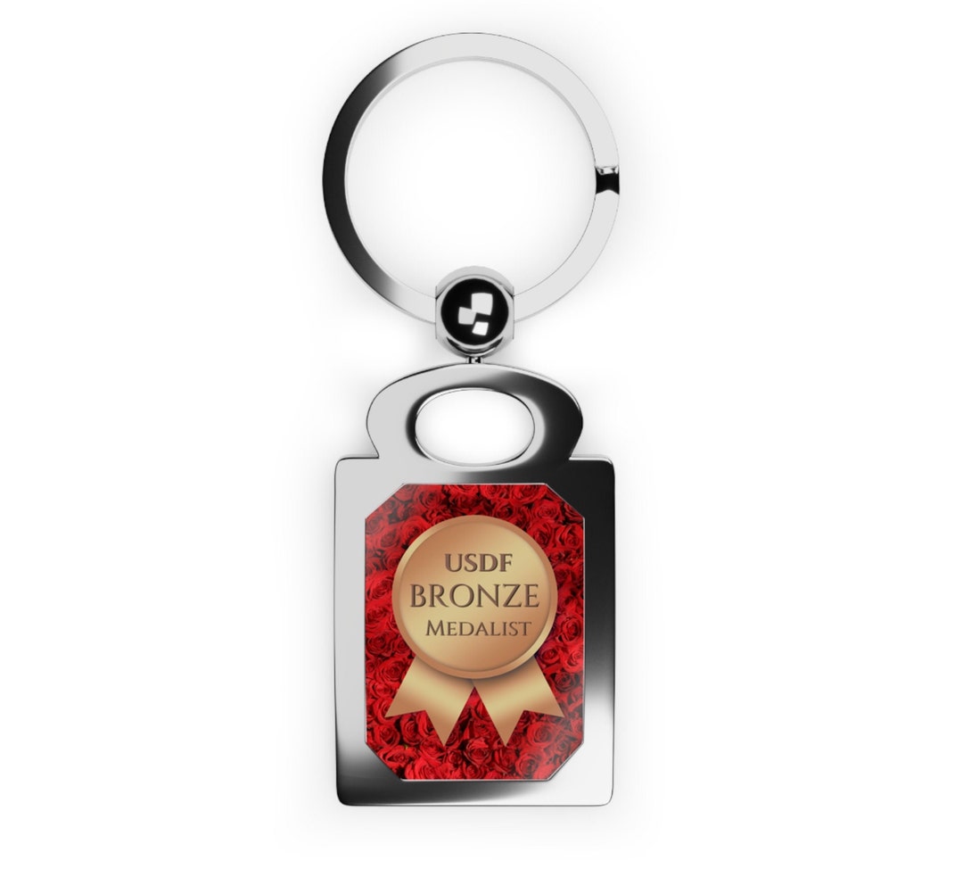 USDF MEDALS Dressage BRONZE Medal Keyring - Etsy