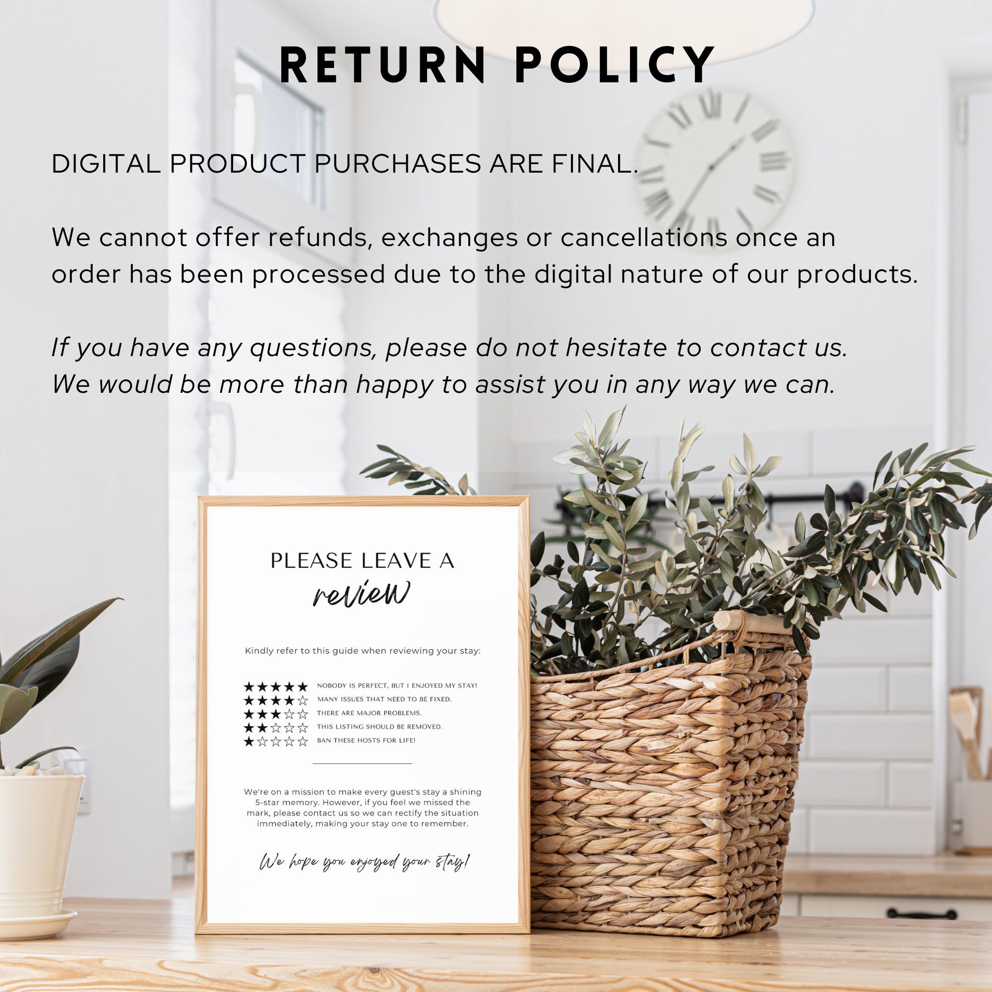 Airbnb Review Sign Template, Editable Leave a Review, Airbnb Review ...