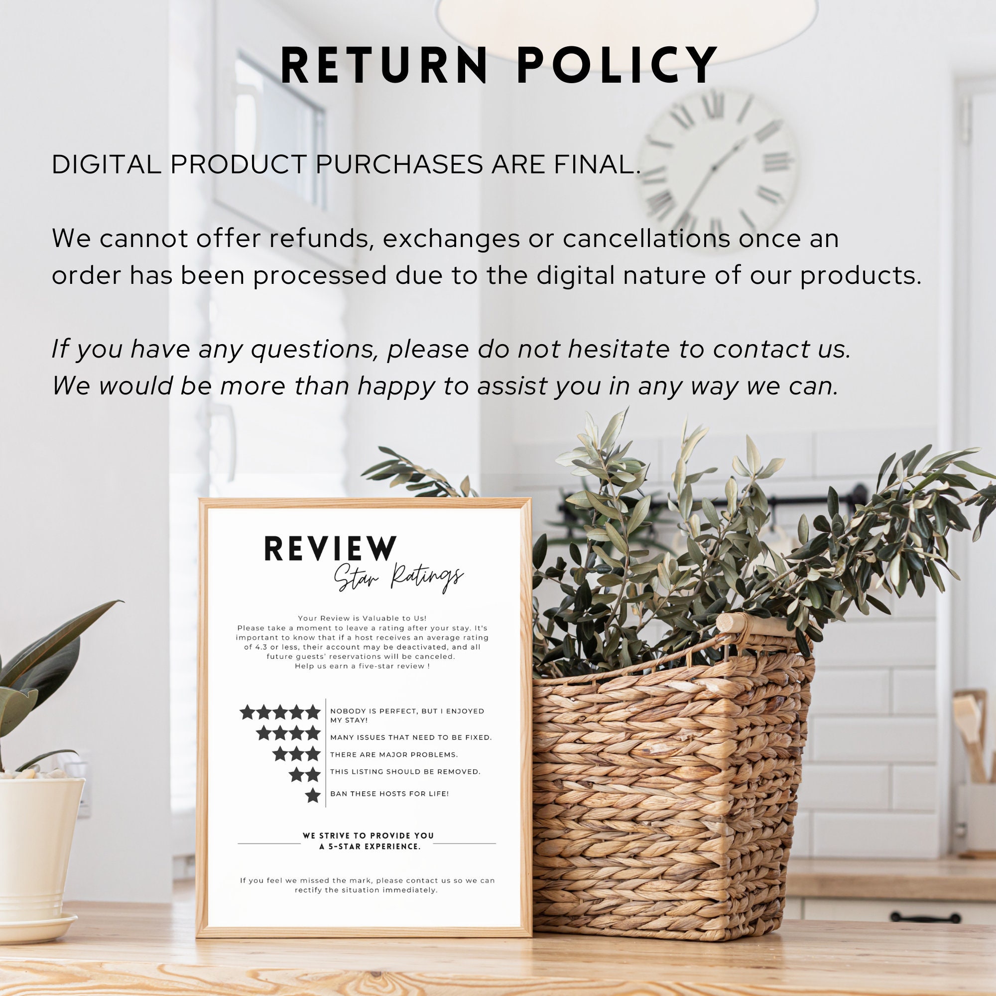 Airbnb Review Sign Template, Editable Leave a Review, Airbnb Review ...