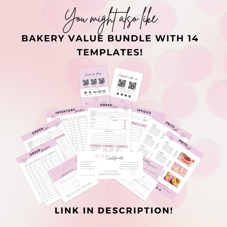 Bakery Loyalty Card Template Loyalty Stamp Card Cake Loyalty - Etsy