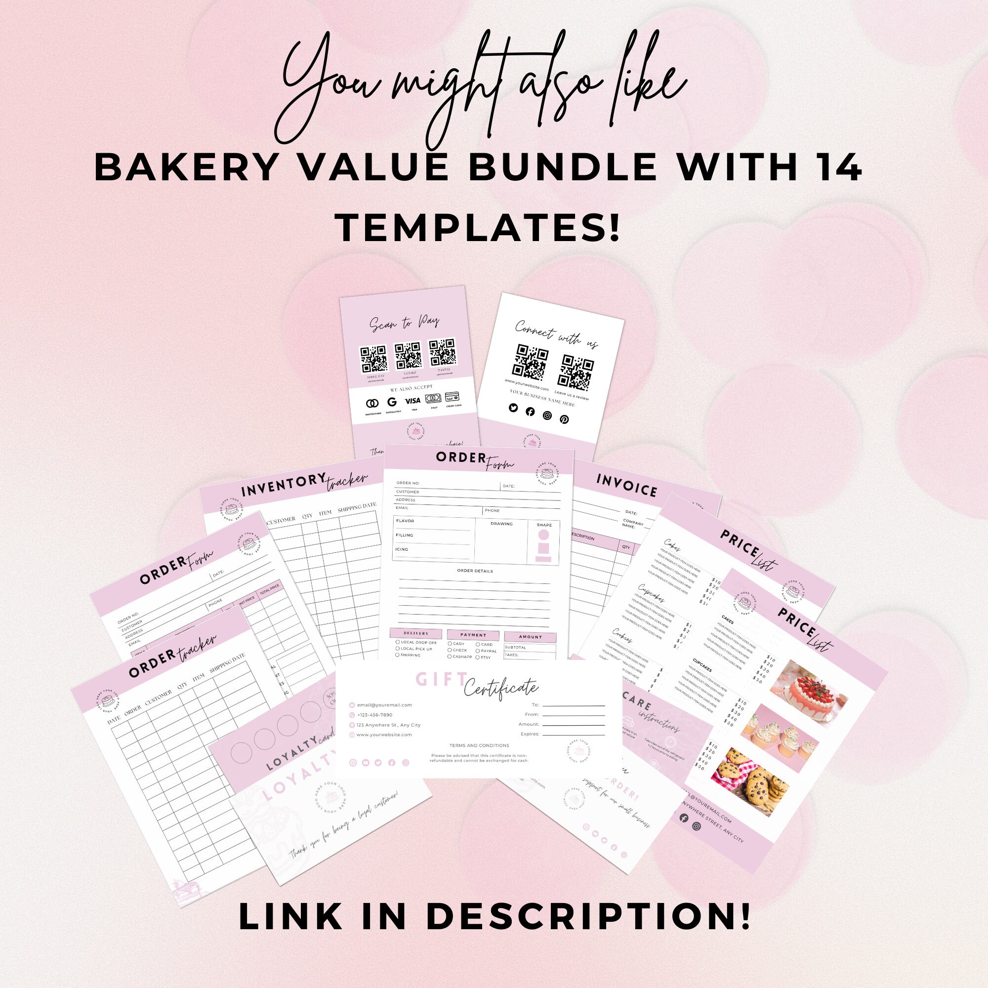 Bakery Loyalty Card Template Loyalty Stamp Card Cake Loyalty - Etsy