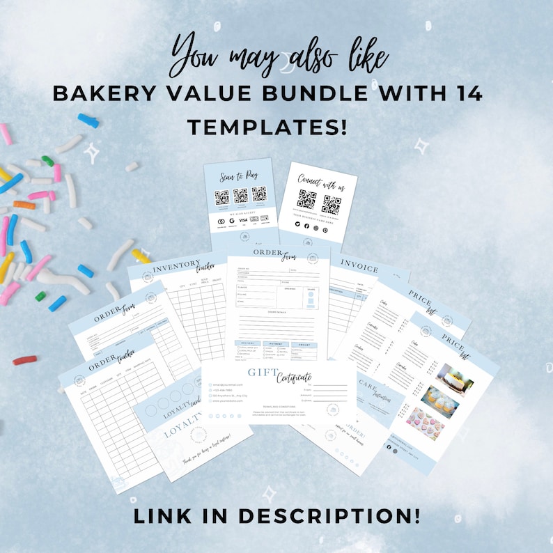 Bakery Order Form Templates, Editable Cake Order Forms, Cookie Order ...