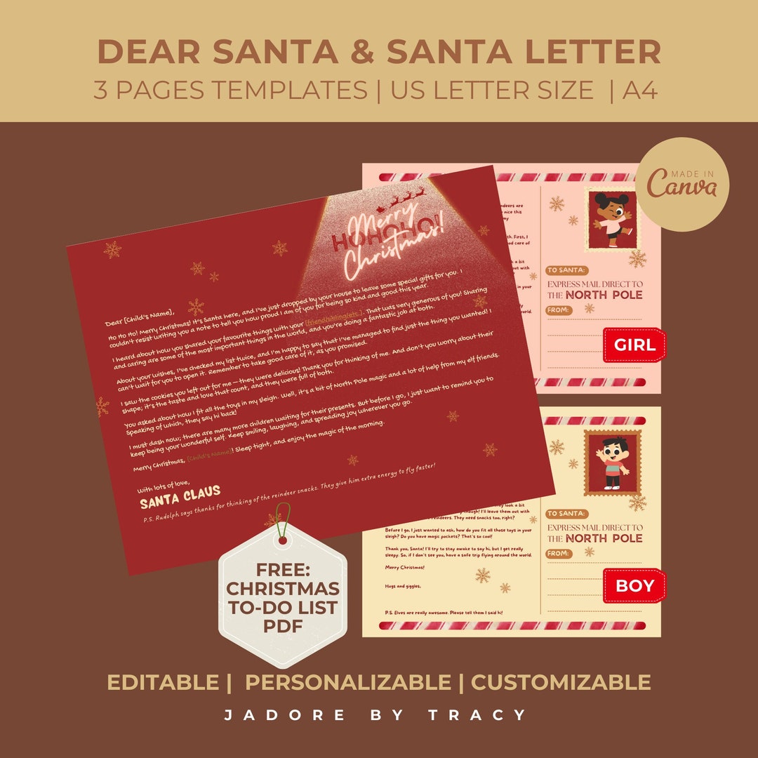 Letter From Santa, Santa Letters, Dear Santa, Christmas Eve Box, North ...