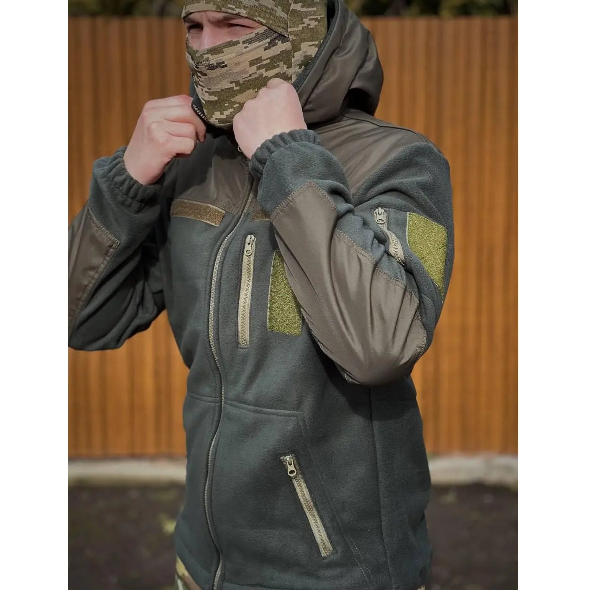 ZSU Army Fleece Jacket, Ukrainian Army Jacket, Military Hooded Jacket ...