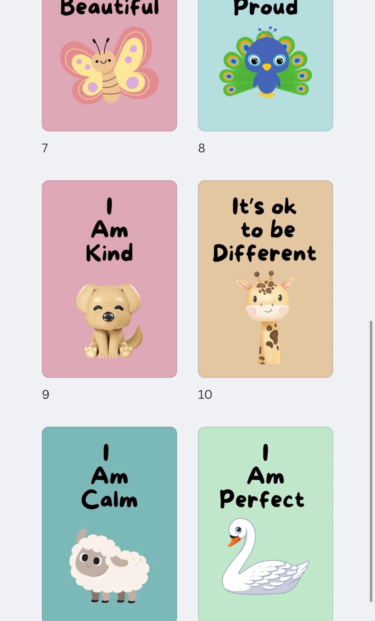 Kids Affirmation Cards Printable | Positive Affirmations for Children ...