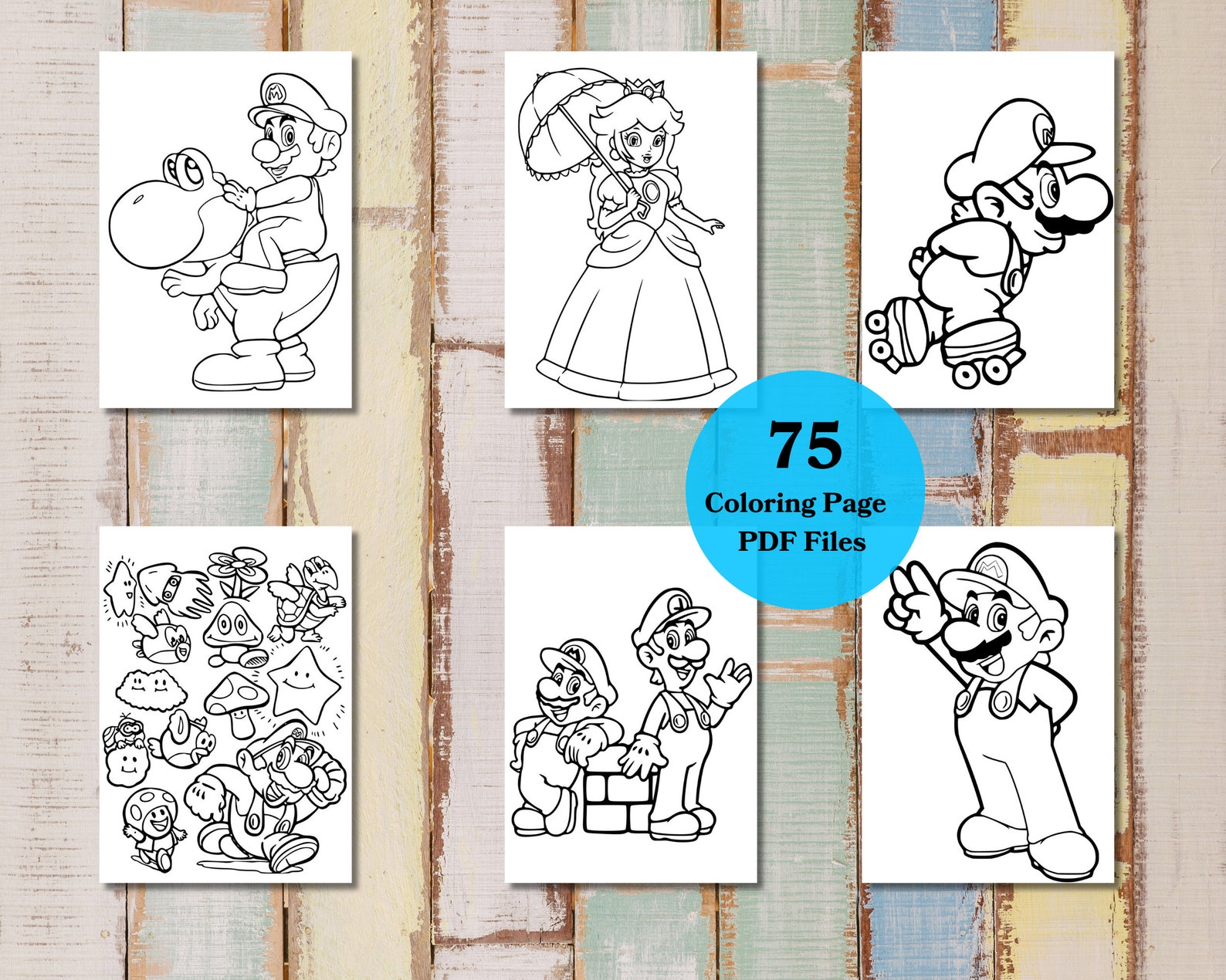 Super Mario and Friends Printable Coloring Pages, Super Mario Coloring ...