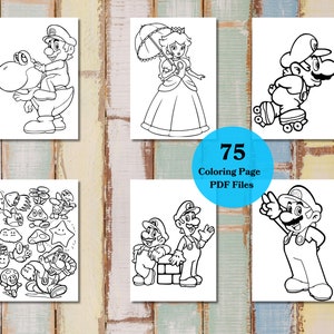 Super Mario and Friends Printable Coloring Pages, Super Mario Coloring ...