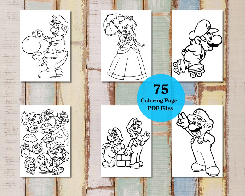 Super Mario and Friends Printable Coloring Pages, Super Mario Coloring ...