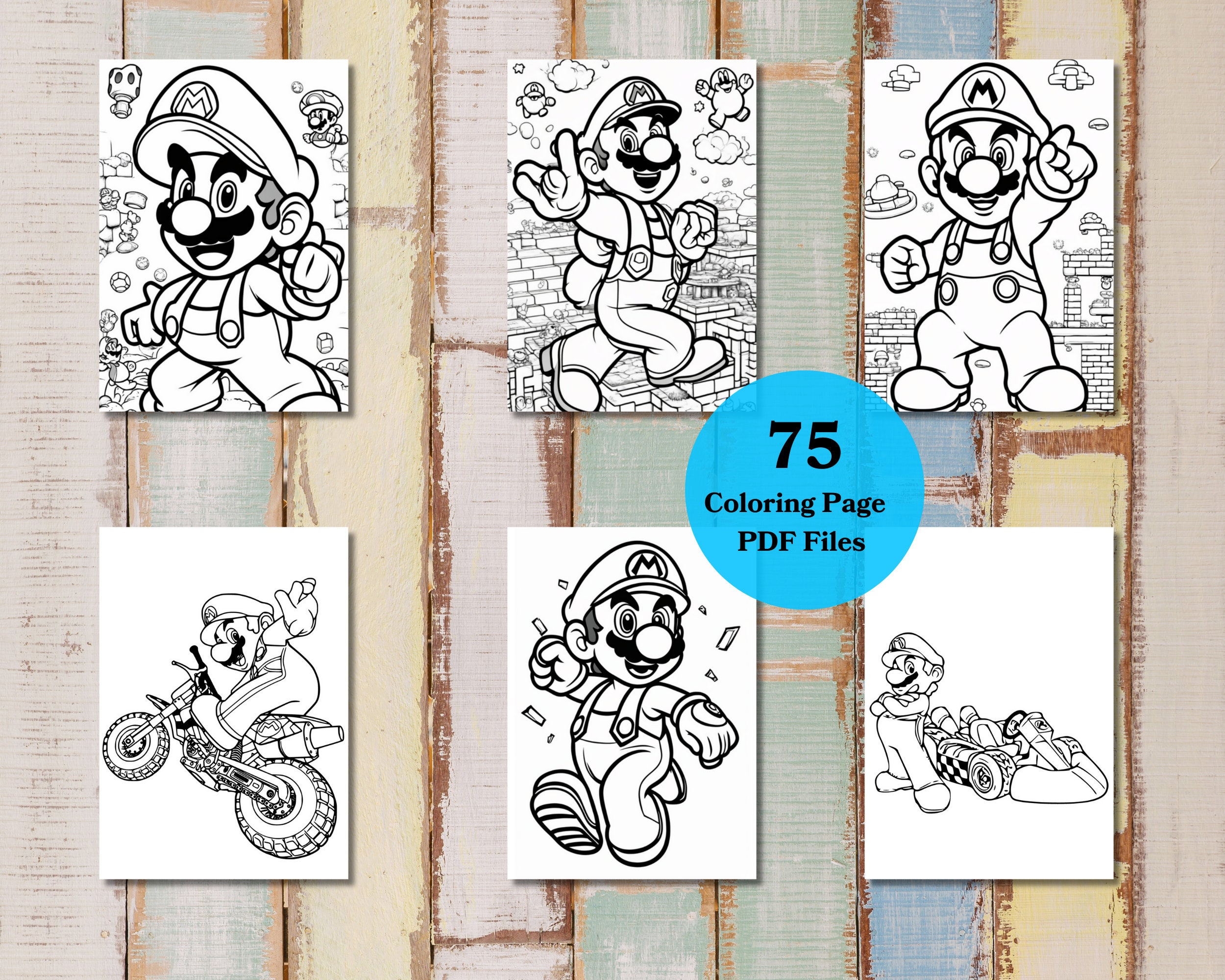 Super Mario and Friends Printable Coloring Pages, Super Mario Coloring ...