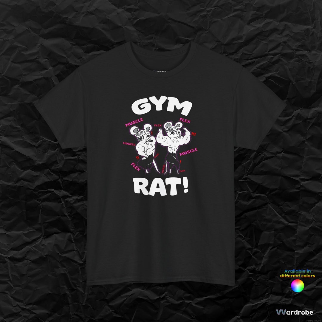GYM RAT! Flexing Tengen Muscle Mice Edition Heavy Cotton T-shirt - Etsy