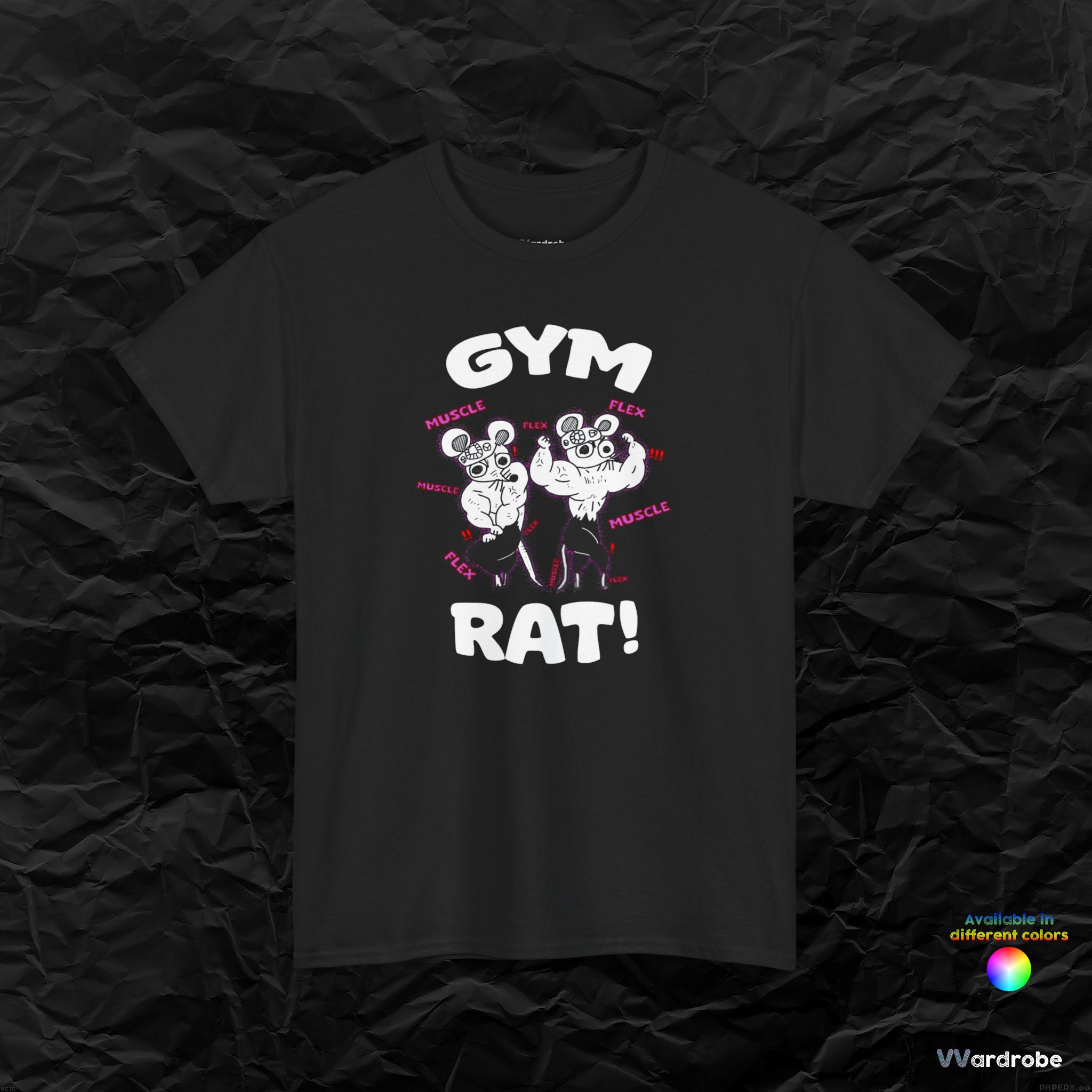 GYM RAT! Flexing Tengen Muscle Mice Edition Heavy Cotton T-shirt - Etsy