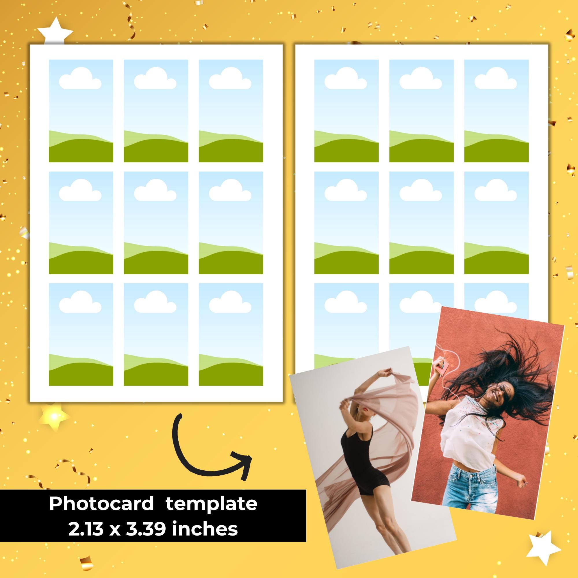 Canva Photocard Template, Editable Photo Card for Gifts, Kpop Fan ...