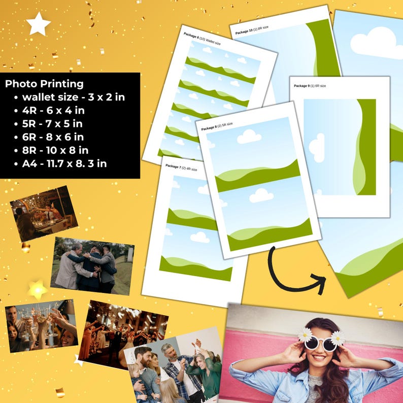 Editable Canva Rush ID and Photo Printing Templates, ID Template, Photo ...