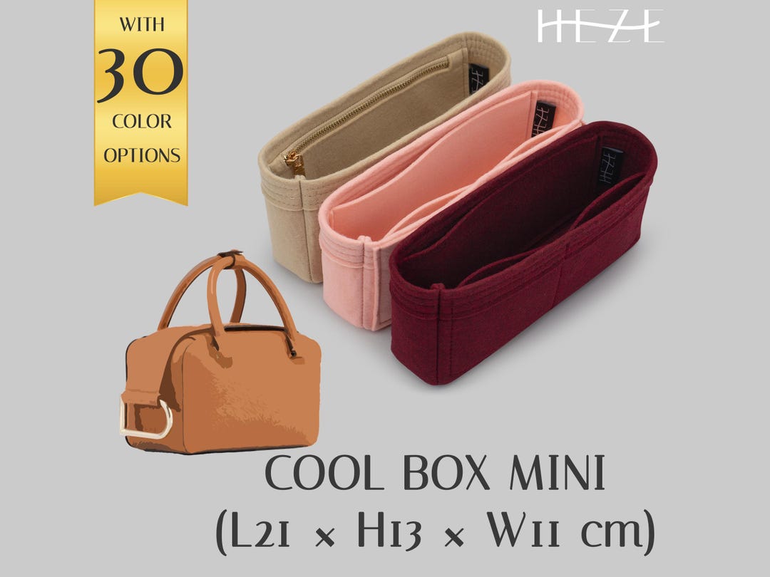 Handbag Insert for Delv. Cool Box Mini - Customizable Felt Organizer ...
