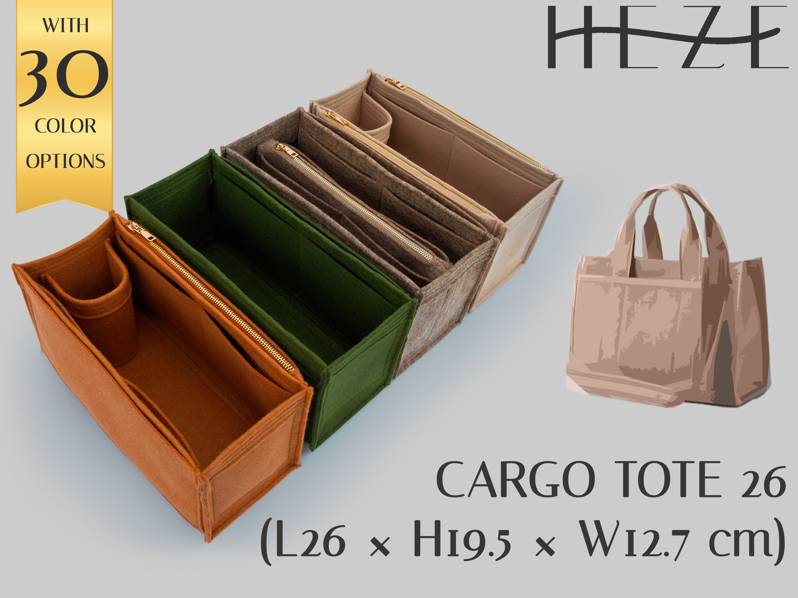 Custom Bag Organizer Insert for Cargo Tote 26 Bag | Versatile Multi ...