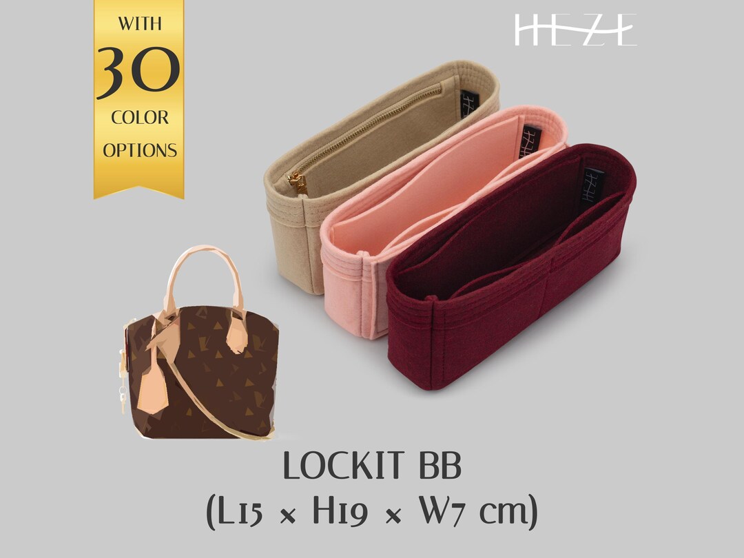 Lockit BB Bag Organizer Insert, Felt, Custom Pockets (gold or Silver ...