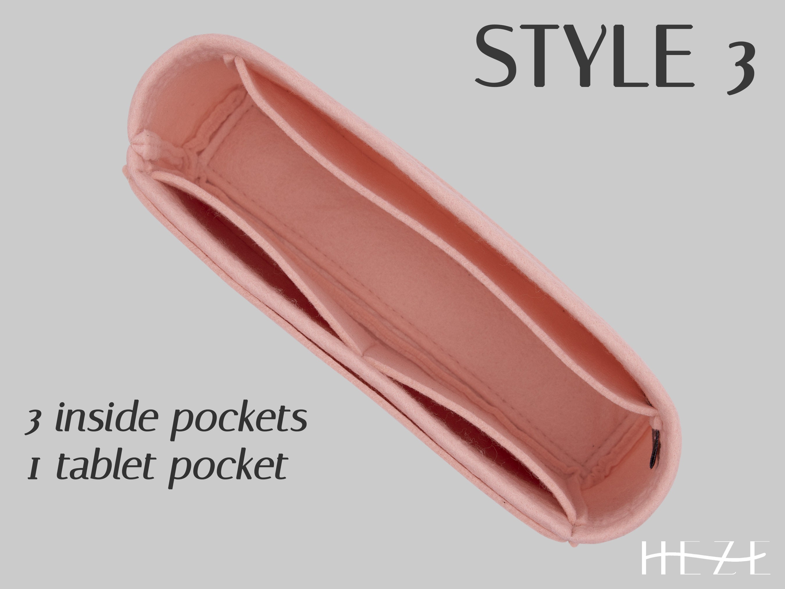 Handbag Insert for Side Trunk MM Bag - Customizable Felt Organizer ...