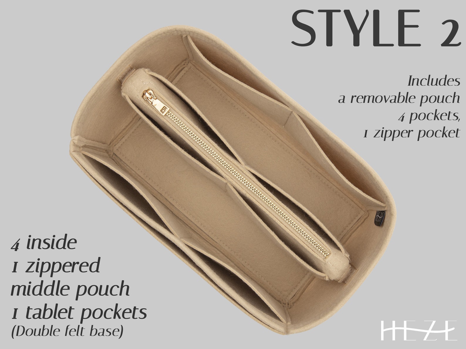 Deluxe Felt Bag Shaper for Le Pilage Original Travel Expandable ...