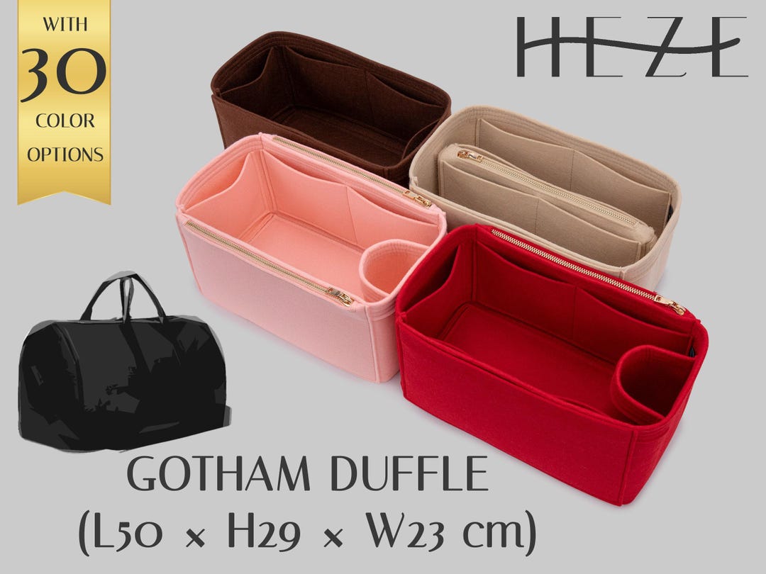 Gotham Duffle Bag Organizer: Deluxe Felt Insert With Multipockets and ...