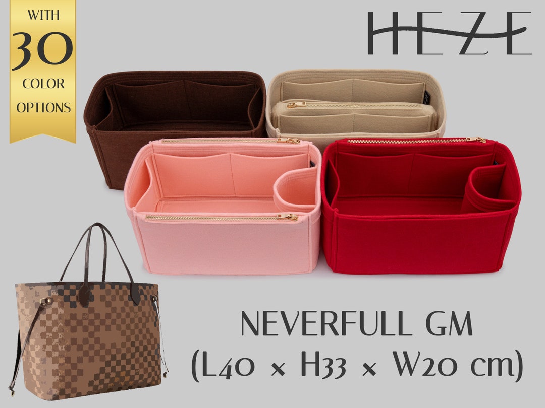 Deluxe Felt Tote Bag Insert for Neverfull GM, Customizable Handbag ...