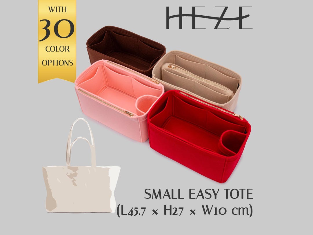 Small Easy Tote Purse Organizer - Felt Insert With Pockets - Etsy