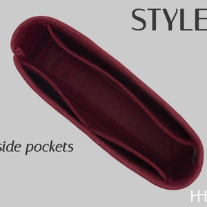 Handbag Insert for Side Trunk MM Bag - Customizable Felt Organizer ...