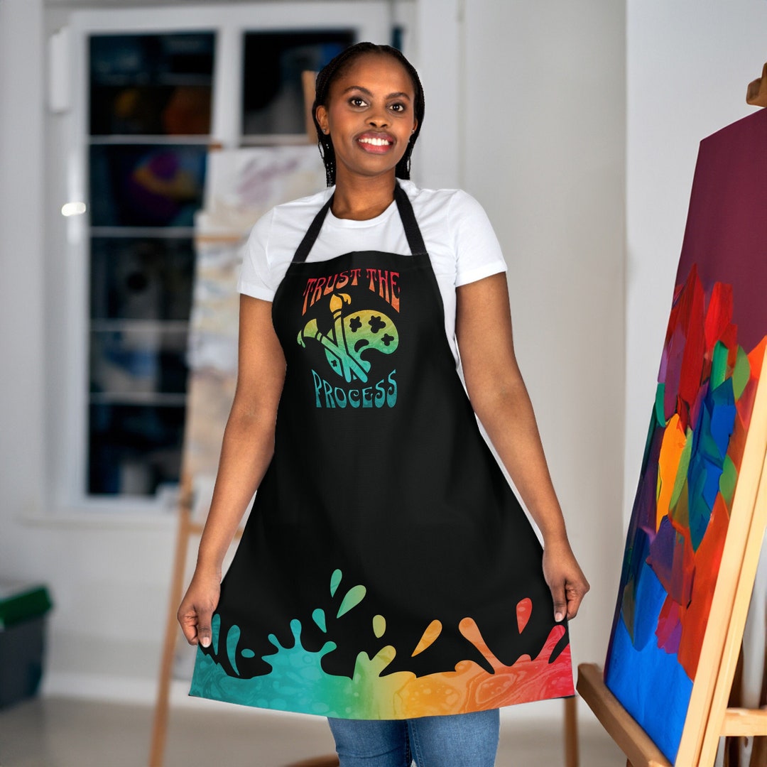 Artist Apron Full Length, Art Teacher Appreciation Gift, Art Student ...