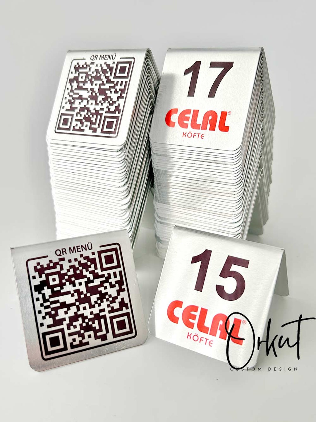 Qr Code Table Sign 10 Pcs. 1 to 10 - Etsy