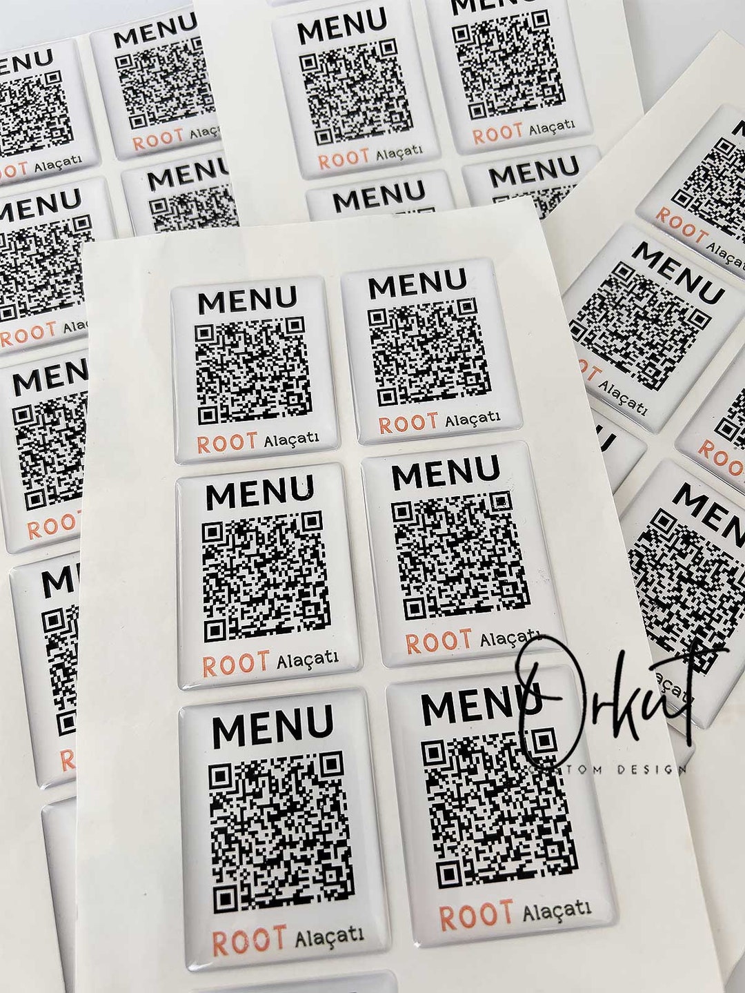 Table Number Qr Sticker. 30 Pcs. - Etsy